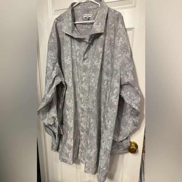 Modena | Shirts | Modena 2438 Classic Fit Black Pinstriped Floral ...